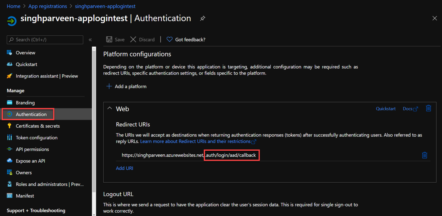 Easy Auth for Azure App Service - Parveen Singh