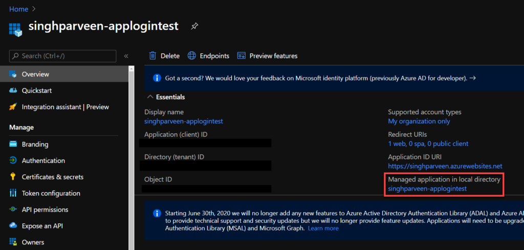 Easy Auth for Azure App Service - Parveen Singh