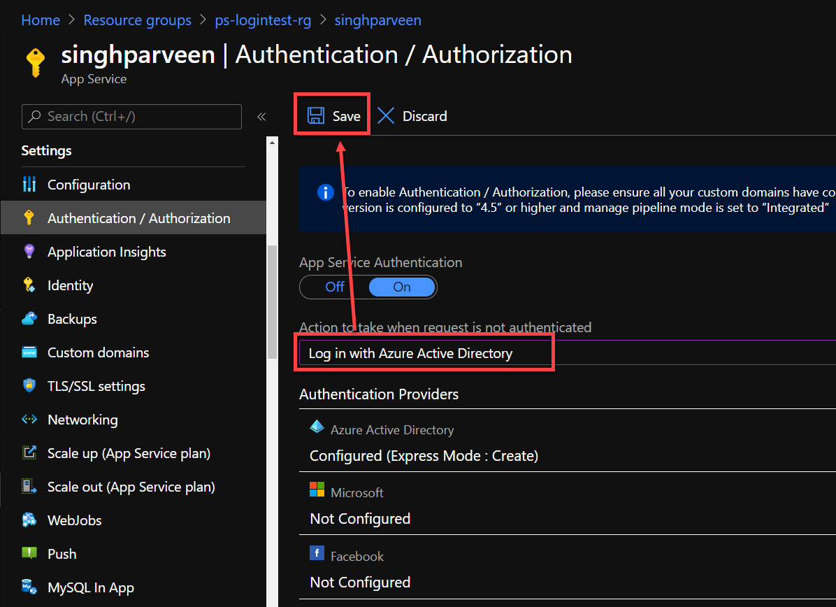 Easy Auth for Azure App Service - Parveen Singh
