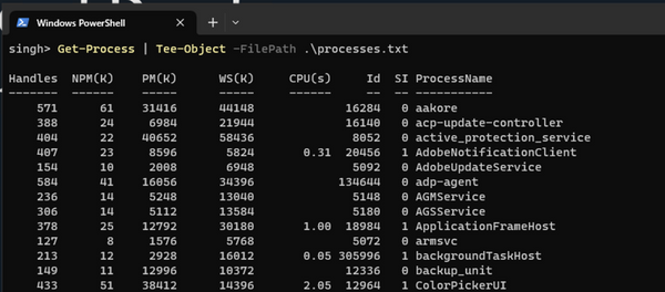 PowerShell Tee-Object: Smarter Way to Process Output - Parveen Singh